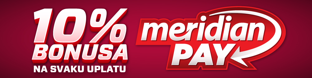 Meridianbet | MeridianPay donosi bonus 10%!